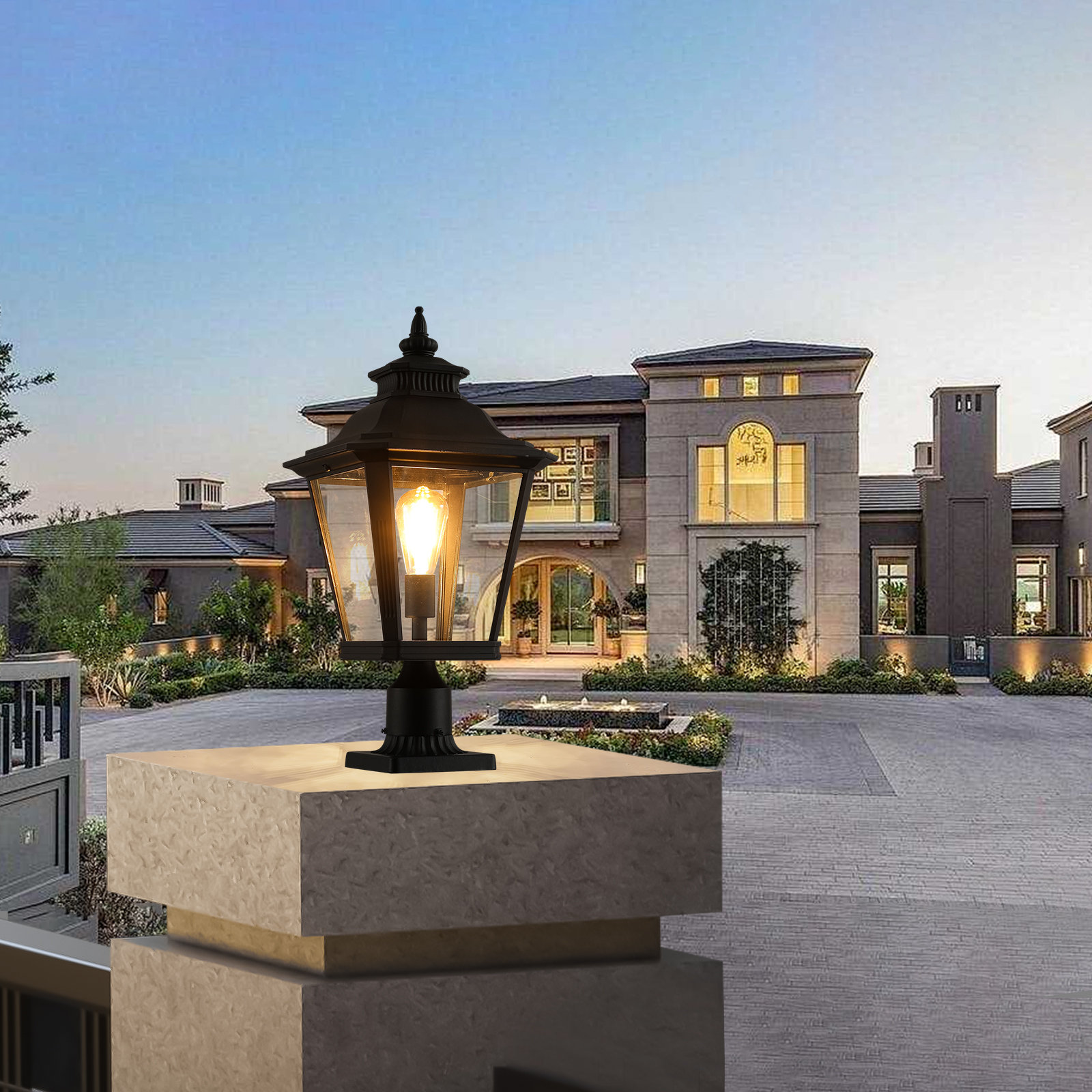 vikrami Outdoor Glass Column Headlights - Wayfair Canada