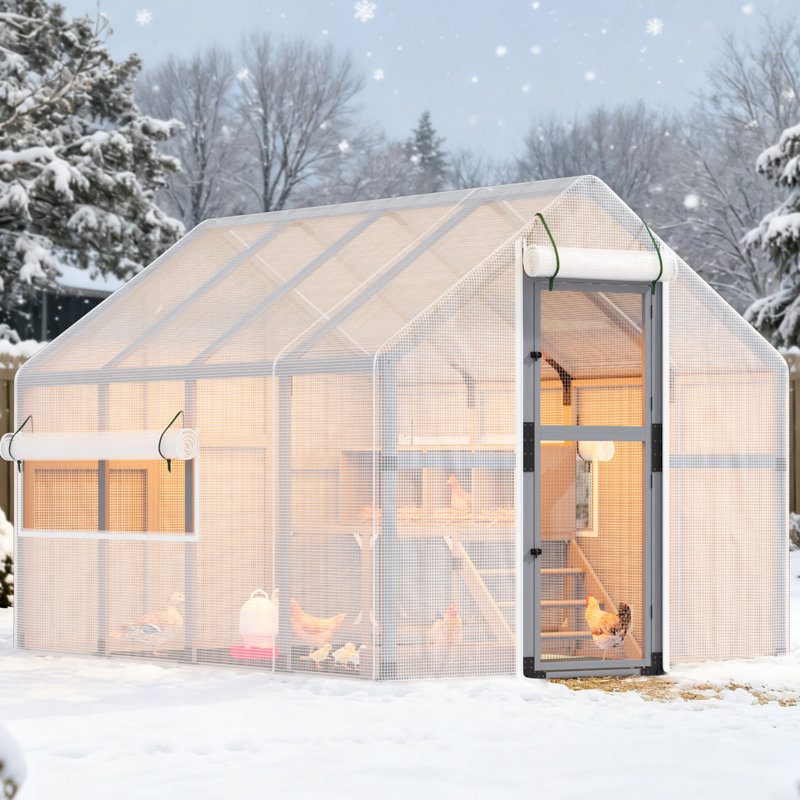 Tucker Murphy Pet™ Chicken Coop Run With Nesting Boxes, Weatherproof ...