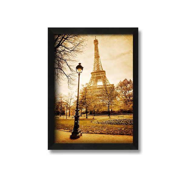 ClassicLiving Eiffel Tower Retro 8 Framed Print - Single Picture Frame ...