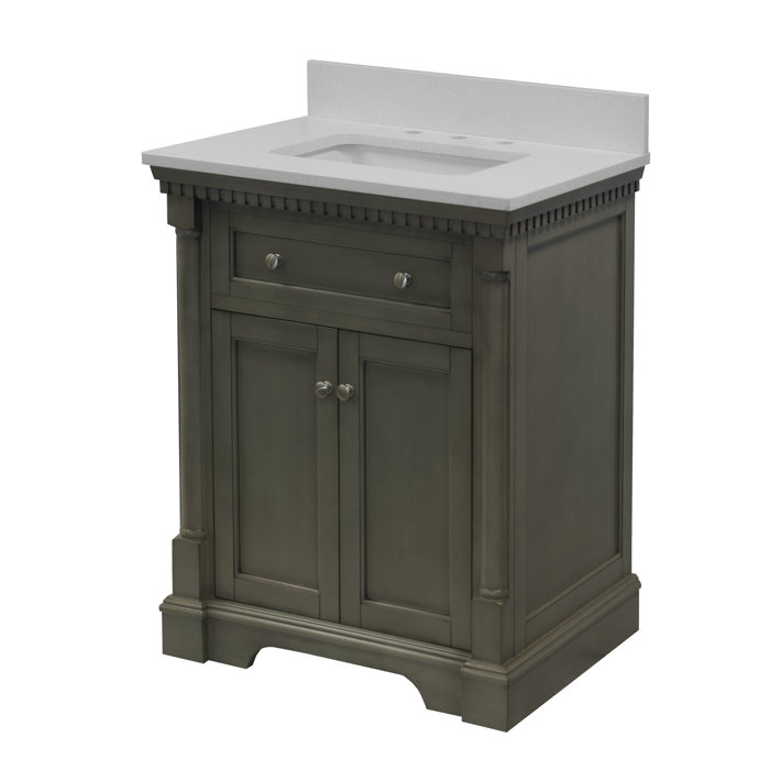 Three Posts™ Fossen 30'' Free Standing Single Bathroom Vanity with Top ...
