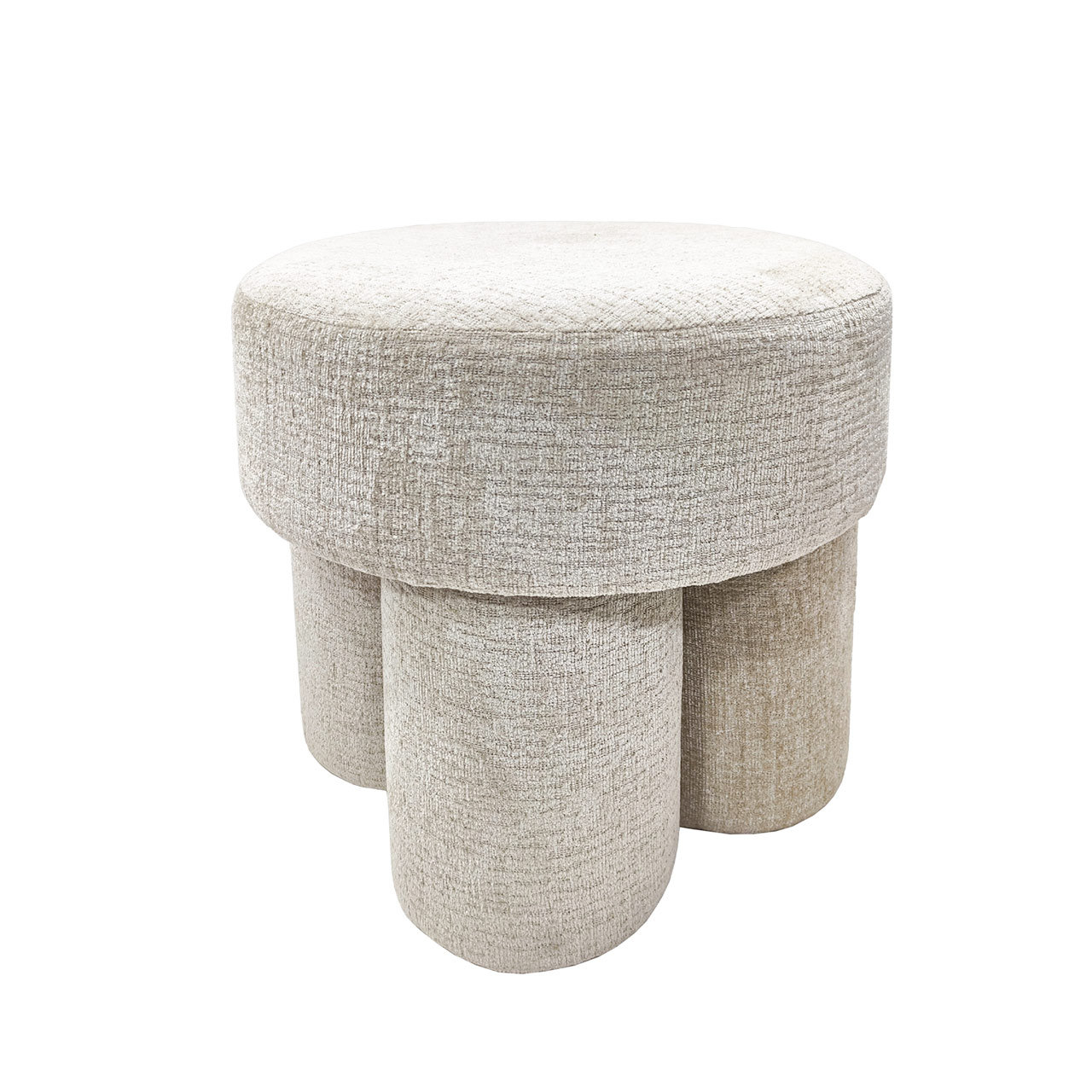 17 Stories Chenille Round Dressing Table Stool for Bedroom Furniture ...