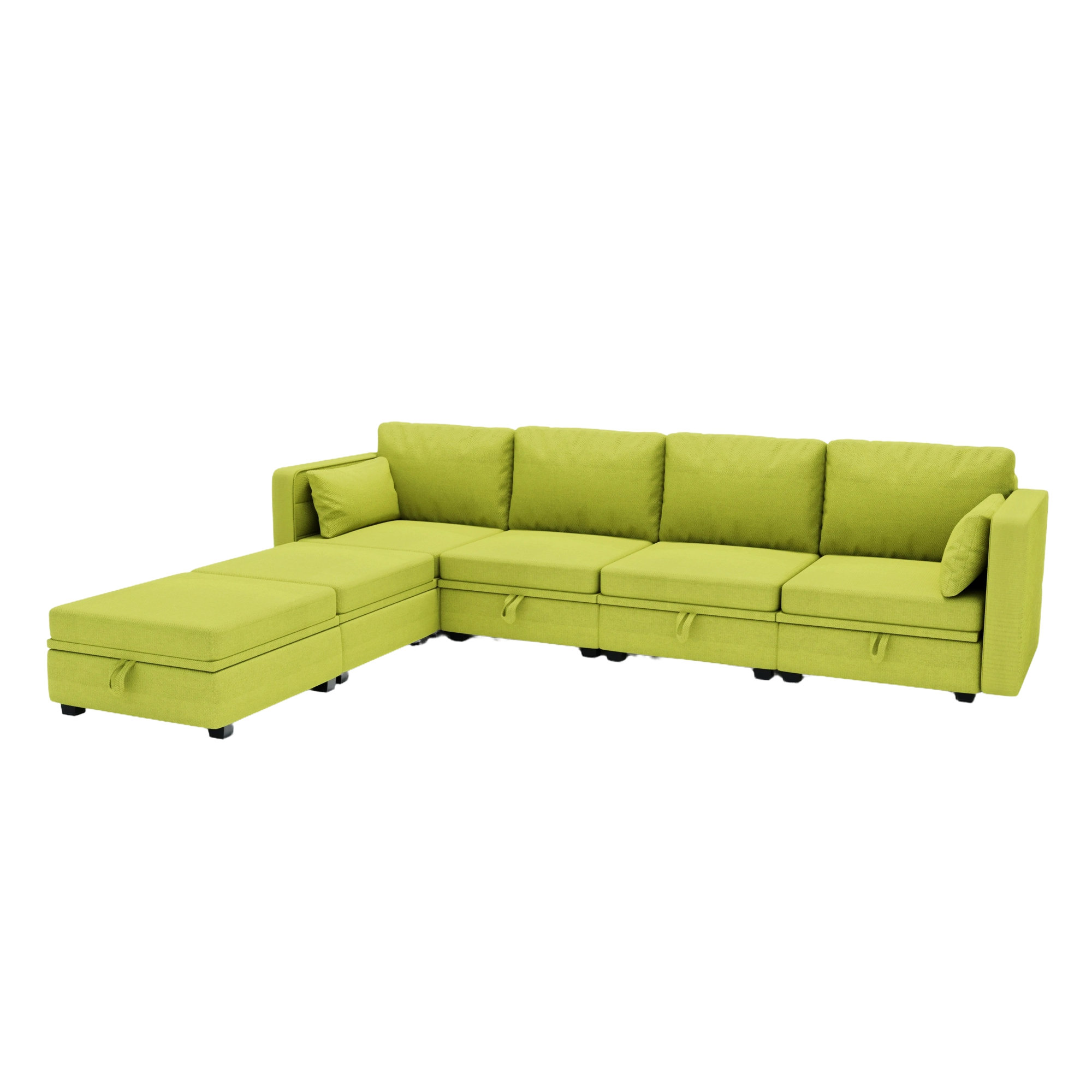 Hokku Designs Yosif 6 - Piece Upholstered Sectional | Wayfair