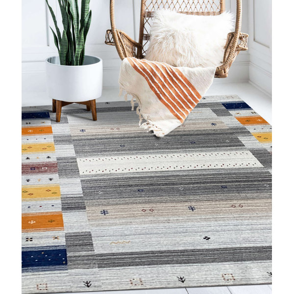 Foundry Select Stylish and Durable Modern Hand Knotted Traditional Wool ...