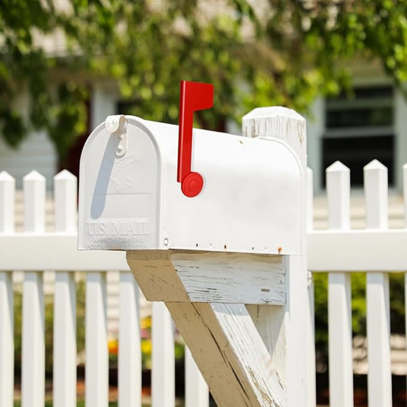 Invenitiah Mailbox Replacement Flag Kit Mailbox Red Flag Holder ...