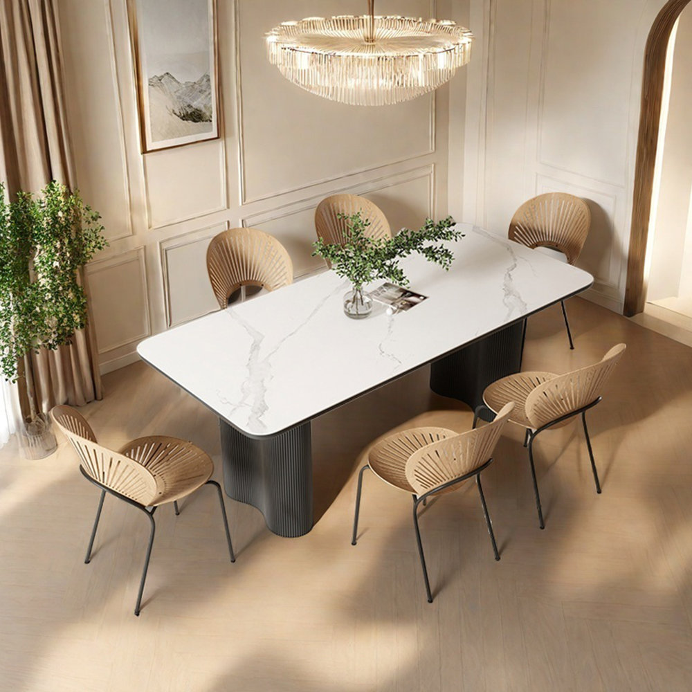 Elamer Modern simple style rectangular dining table set - Wayfair Canada