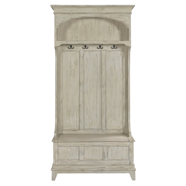 Rosalind Wheeler Risborough Solid Wood Hall Tree with Bench & Reviews ...