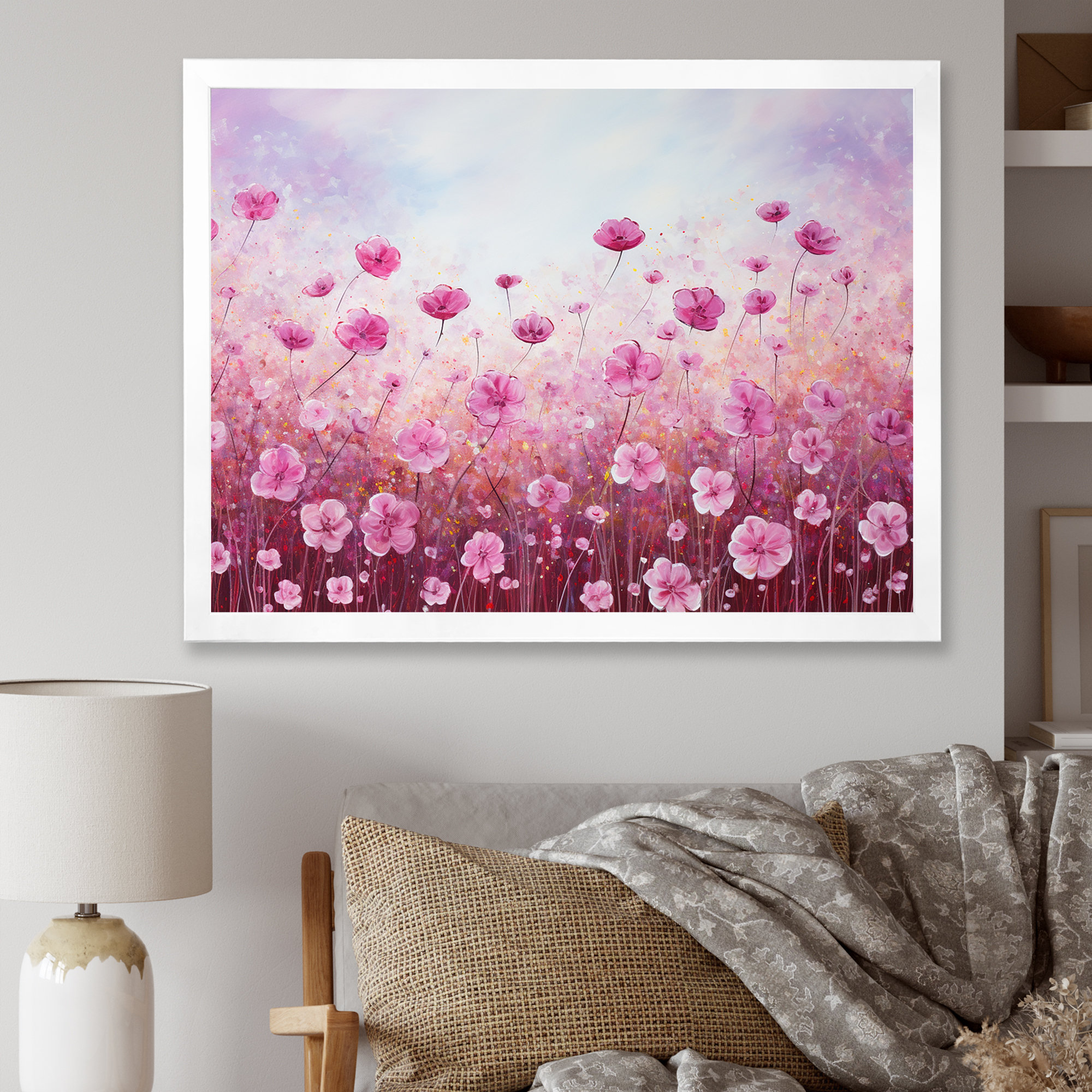 Winston Porter Whispers Of Wild Flowers Field - Flower Field Wall Art ...