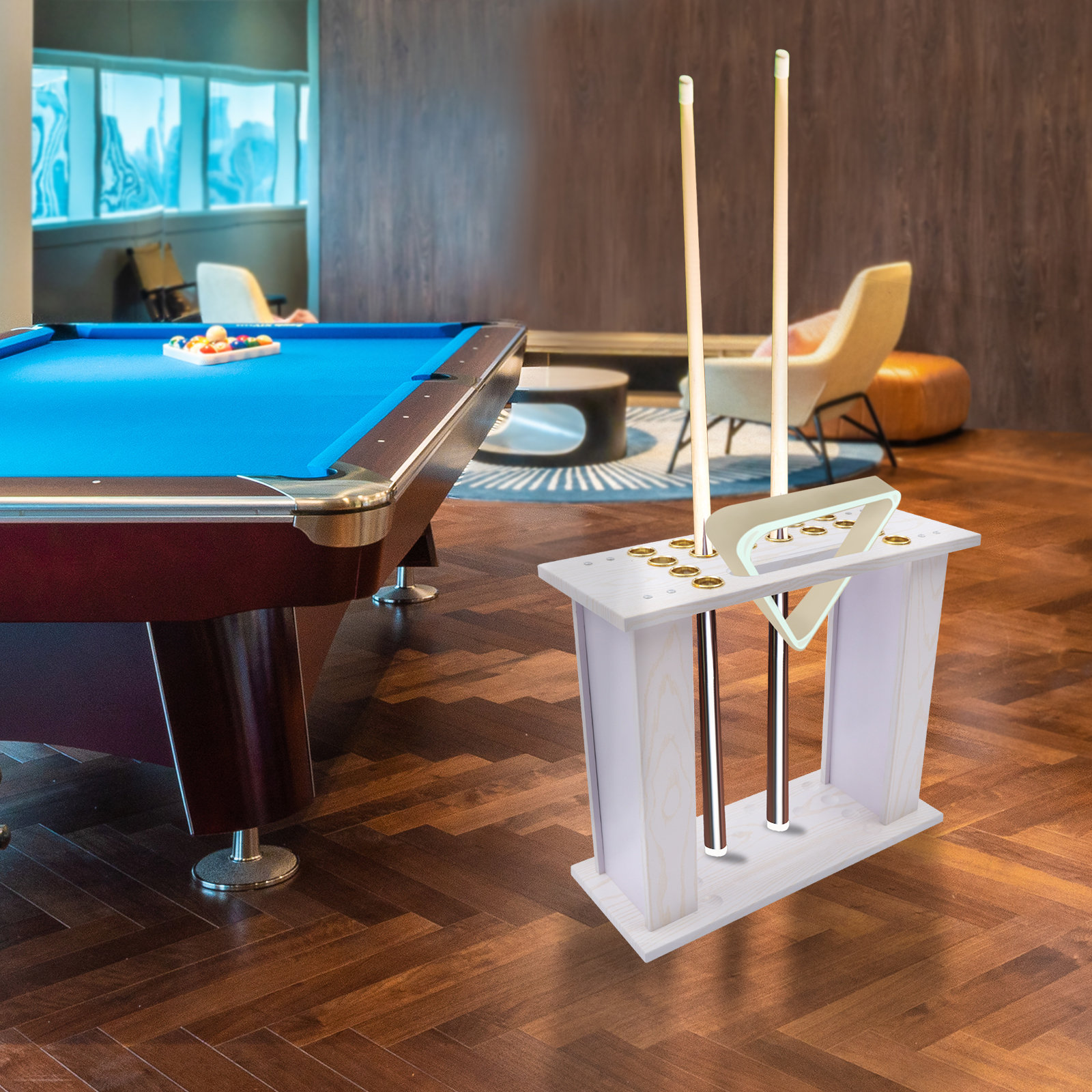 YaoTown 16-cue Pool Cue Rack | Wayfair