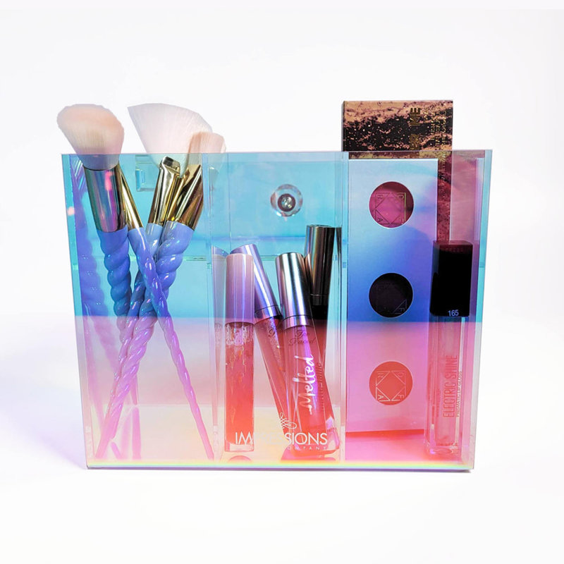 IMPRESSIONS VANITY · COMPANY Prisma Clear Acrylic Makeup Brush Holder ...