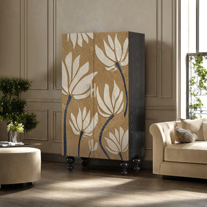 Bungalow Rose Cloakroom bedroom multifunction storage wardrobe | Wayfair