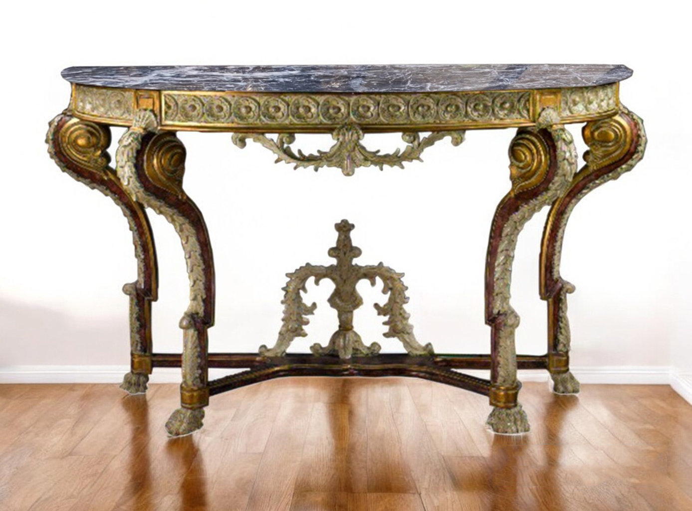 Infinity Furniture Import Exquisite Baroque Console Table With Black ...