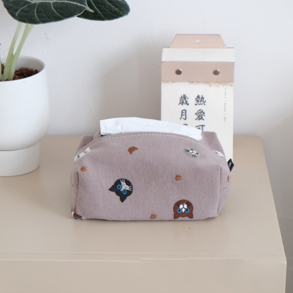 Red Barrel Studio Fabric Tissue Box Stylish Desktop Tissue Storage Box ...