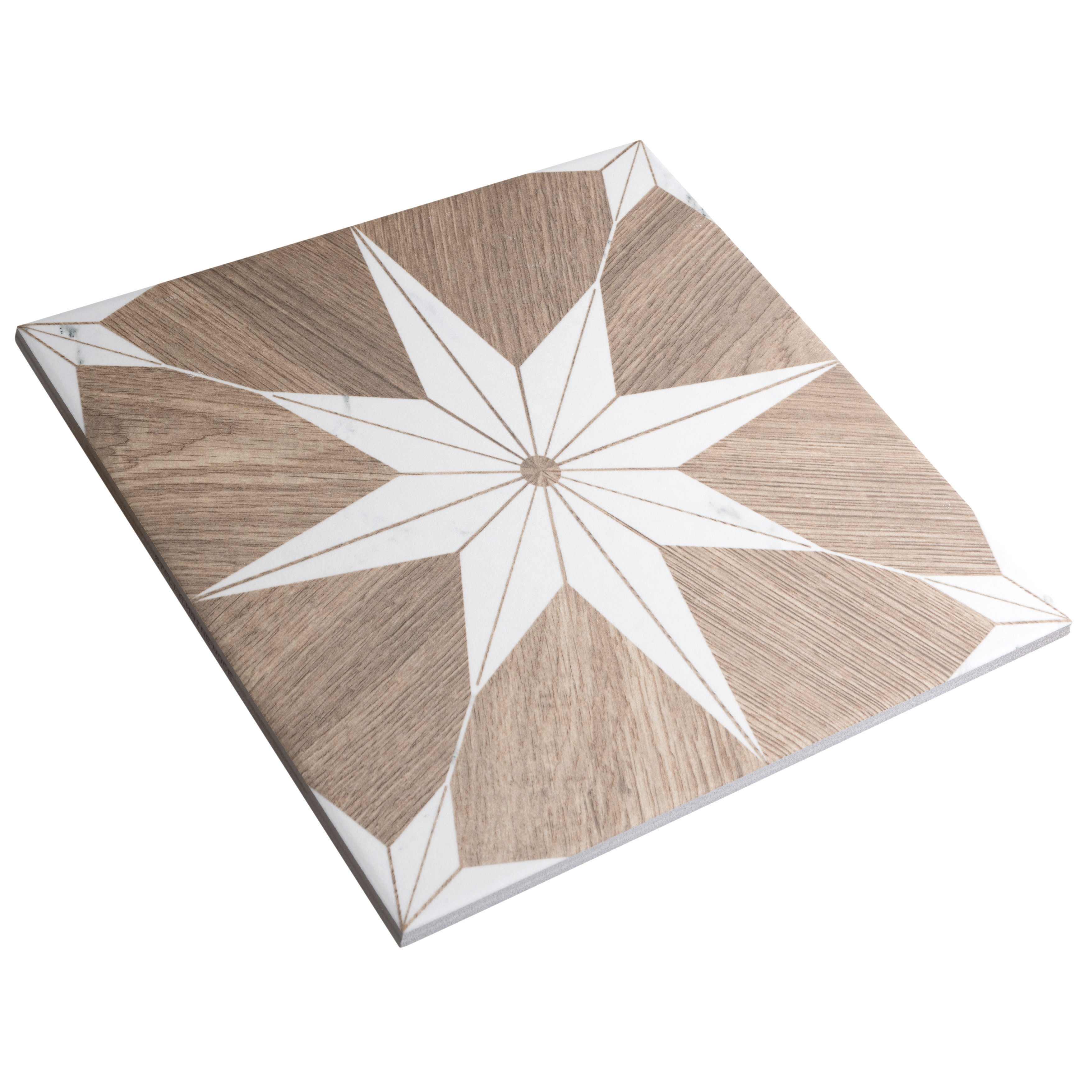 Merola Tile Llama Stella Loire Verso 10" x 10" Porcelain Marble Look ...