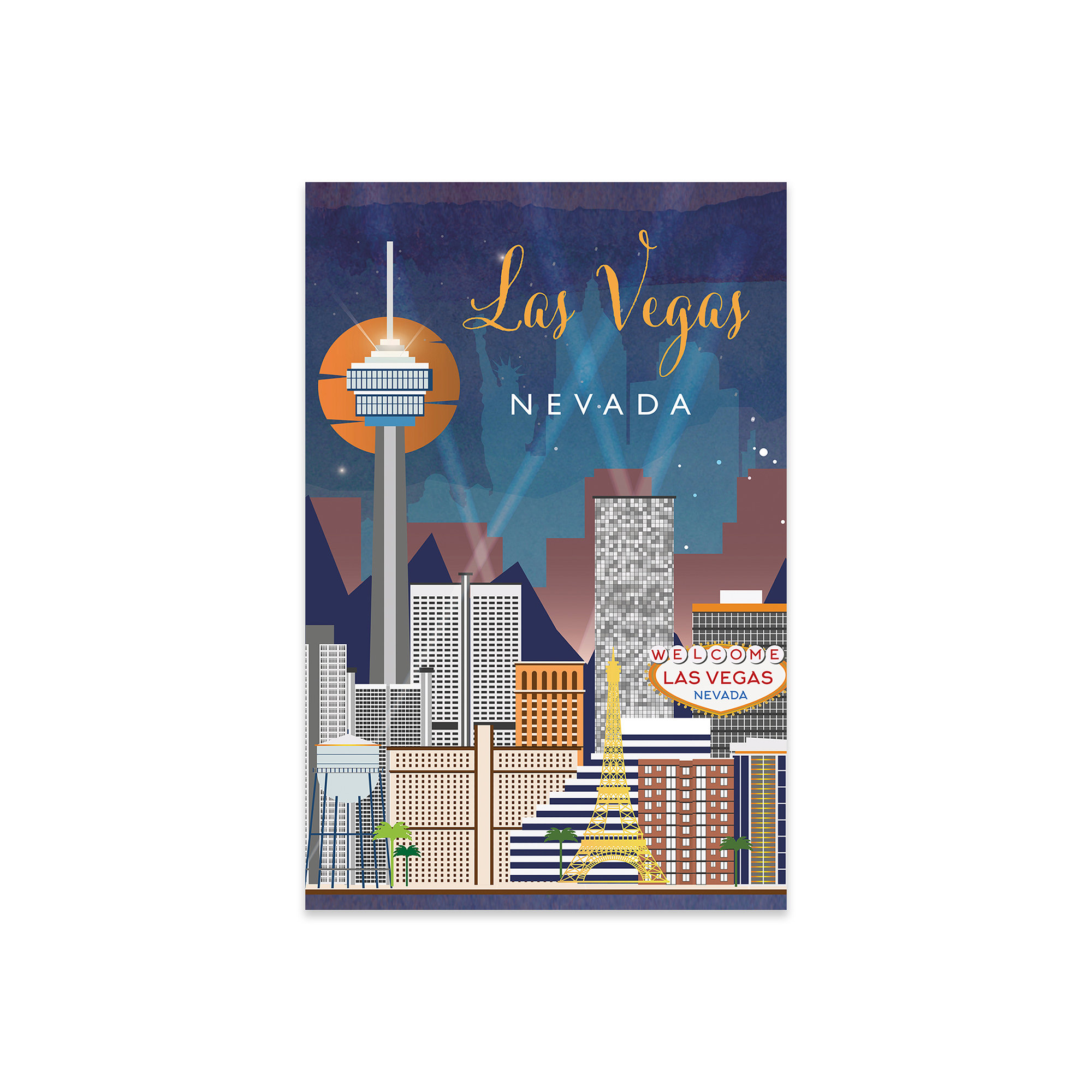 Trinx " Las Vegas Travel Poster " by Natalie Ryan - Wayfair Canada