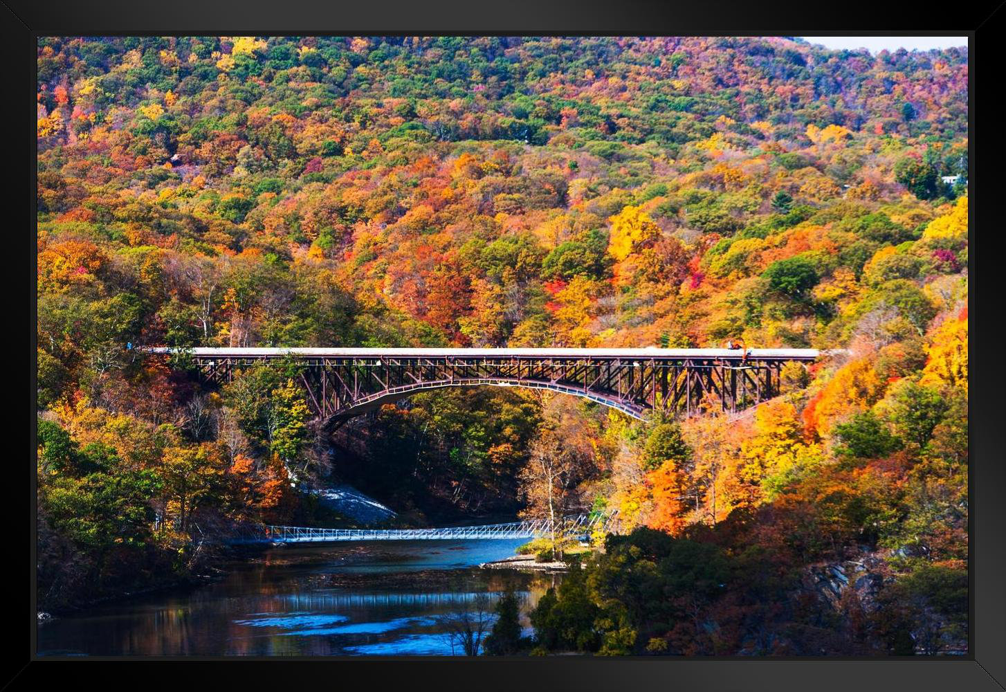 Latitude Run® Bear Mountain State Park Bridge Above River Photo ...