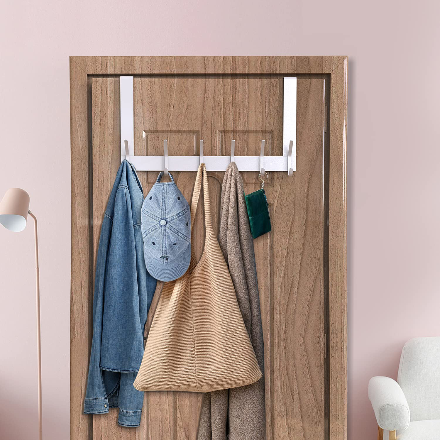 INVOTOT Over The Door Hook, Heavy Duty Over Door Hanger Holder for Coat ...