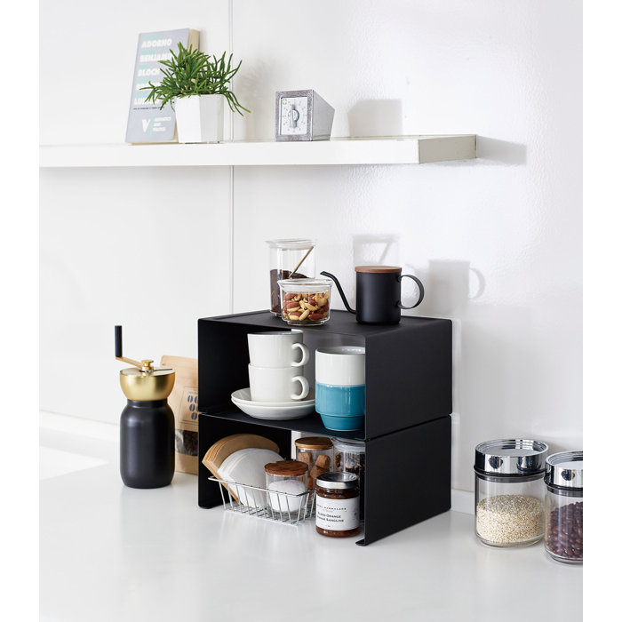 Yamazaki USA Tower Yamazaki Home Stackable Kitchen Rack, Storage ...