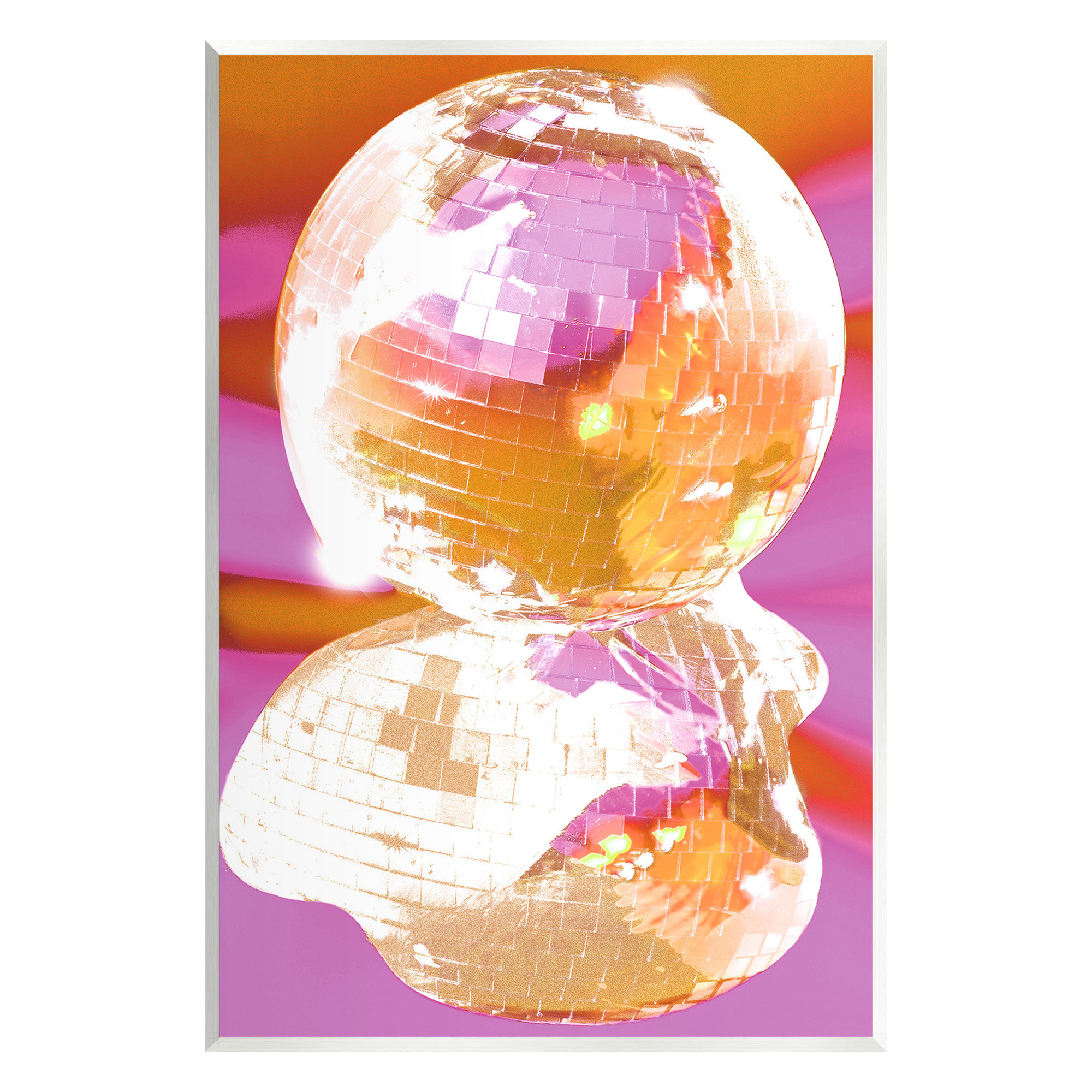 Stupell Industries Groovy Disco Abstraction Wall Plaque Art by Lil' Rue ...
