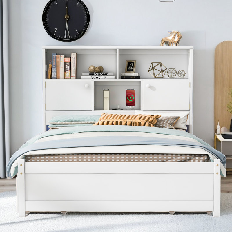 Latitude Run® Pilypas Bookcase Bed | Wayfair