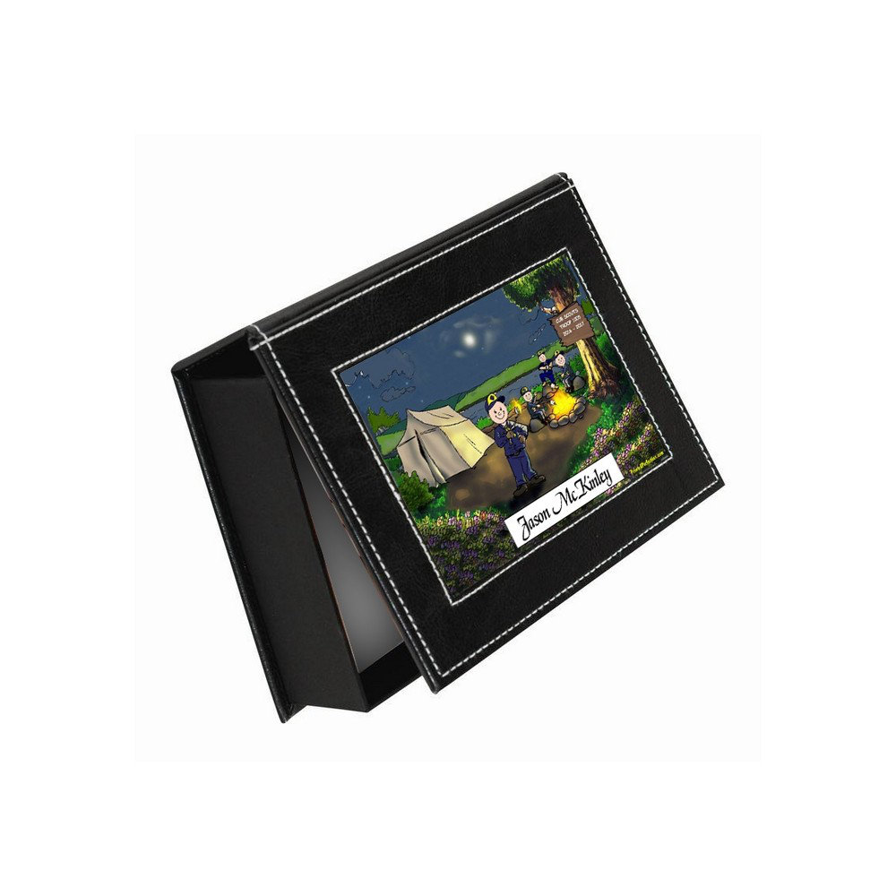 Trinx Personalized Friendly Folks Cub Scout Memory Box | Wayfair