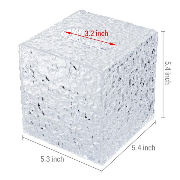 Mercer41 Decorative Transparent Acrylic Square Tissue Box Cover | Wayfair