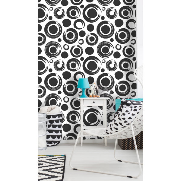 Orren Ellis Rylan Removable Circles Scandinavian 4.17' L x 25" W Peel ...