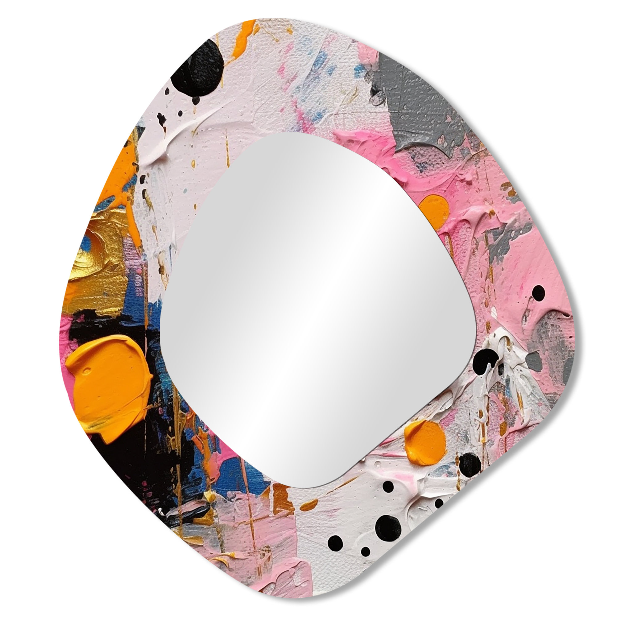 Design Art Pink And Grey Geometric I - Abstract Geometric Modern ...