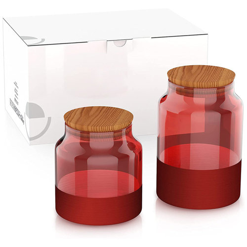 Gracie Oaks 2 Piece Cookie Jar Set | Wayfair