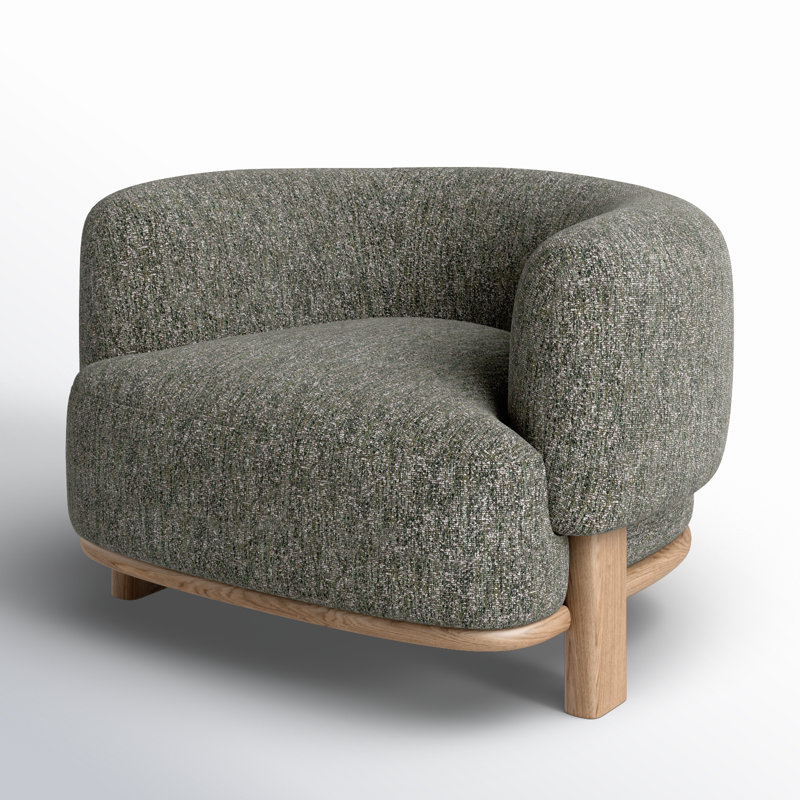 AllModern Moris Upholstered Barrel Chair & Reviews | Wayfair