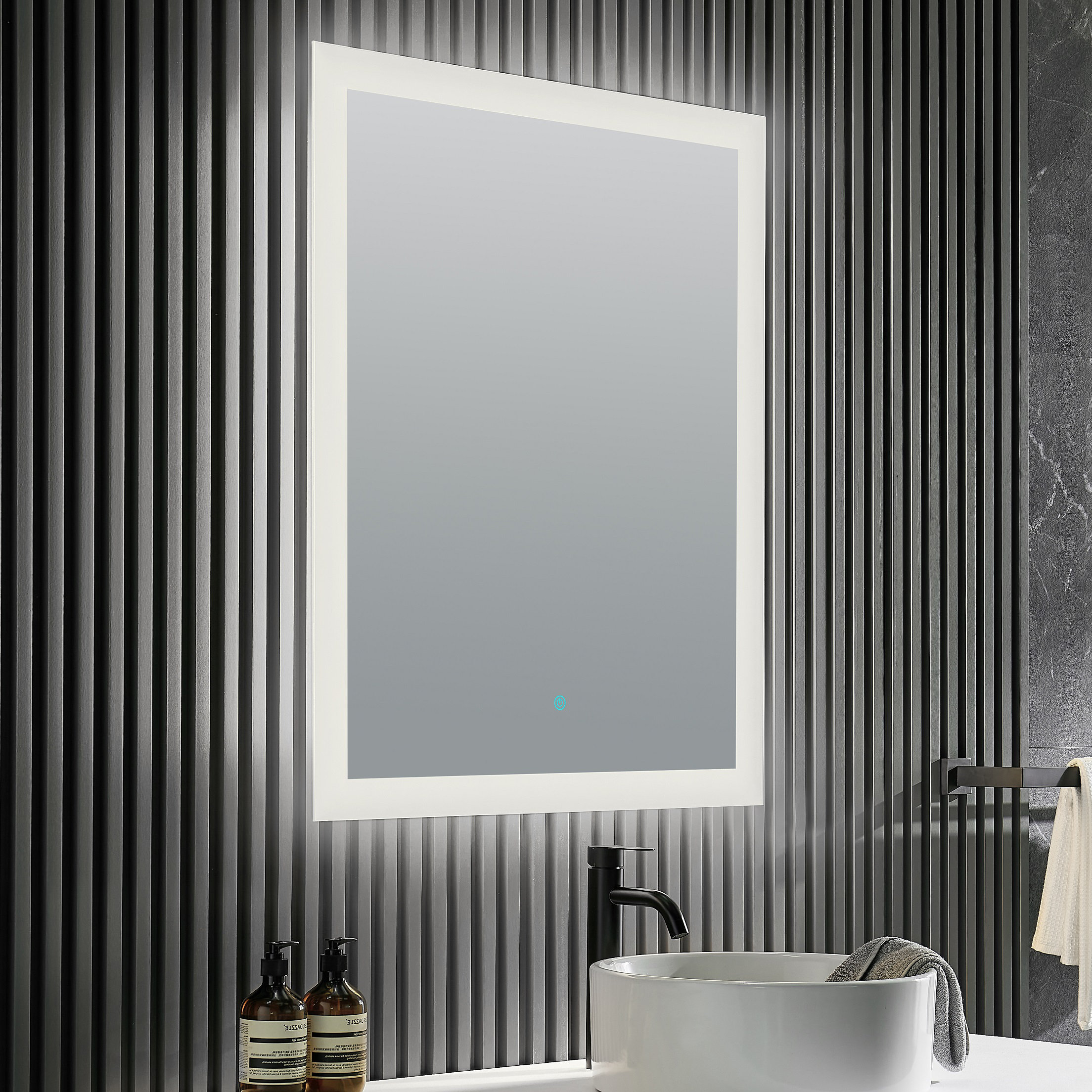 ANZZI Volta Frameless Lighted Bathroom / Vanity Mirror & Reviews | Wayfair