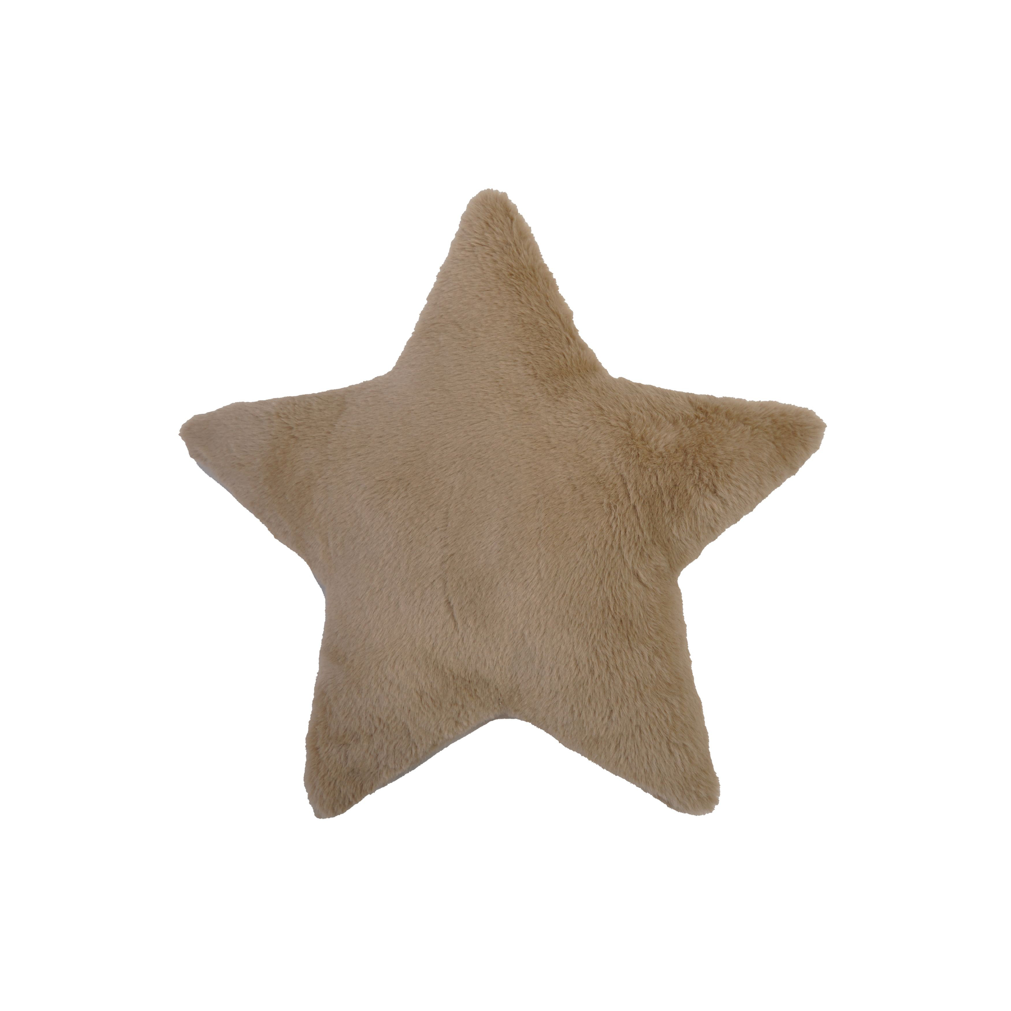 Creative Co-Op Faux Fur Star Shaped Pillow | Wayfair