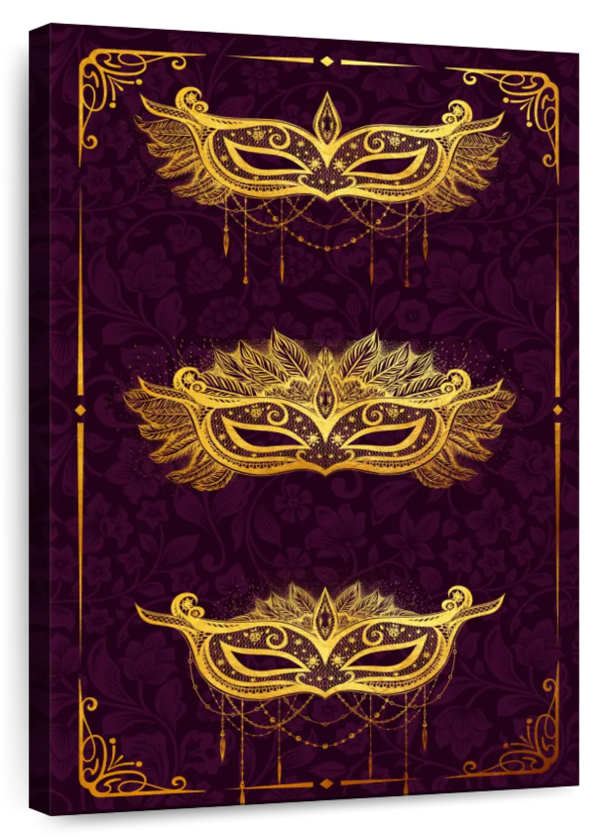 Mercer41 Shuttleworth Golden Masks Fashion | Wayfair