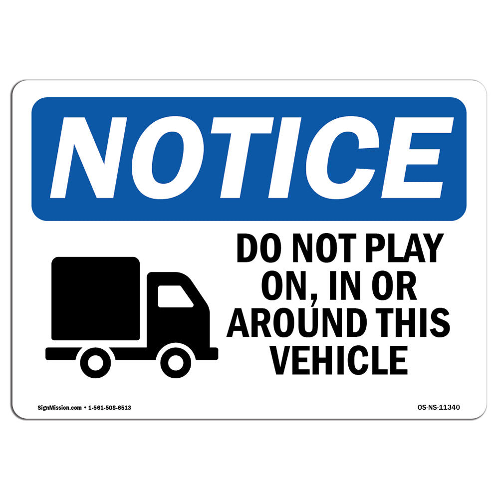 SignMission Do Not Play on in or Around Sign with Symbol | Wayfair