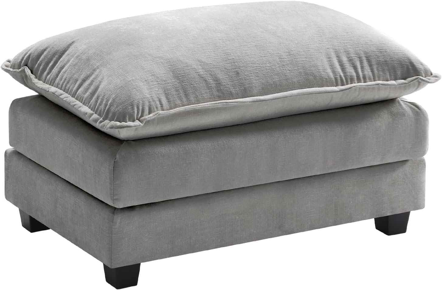 Ebern Designs George Malott Chenille Rectangle Ottoman | Wayfair
