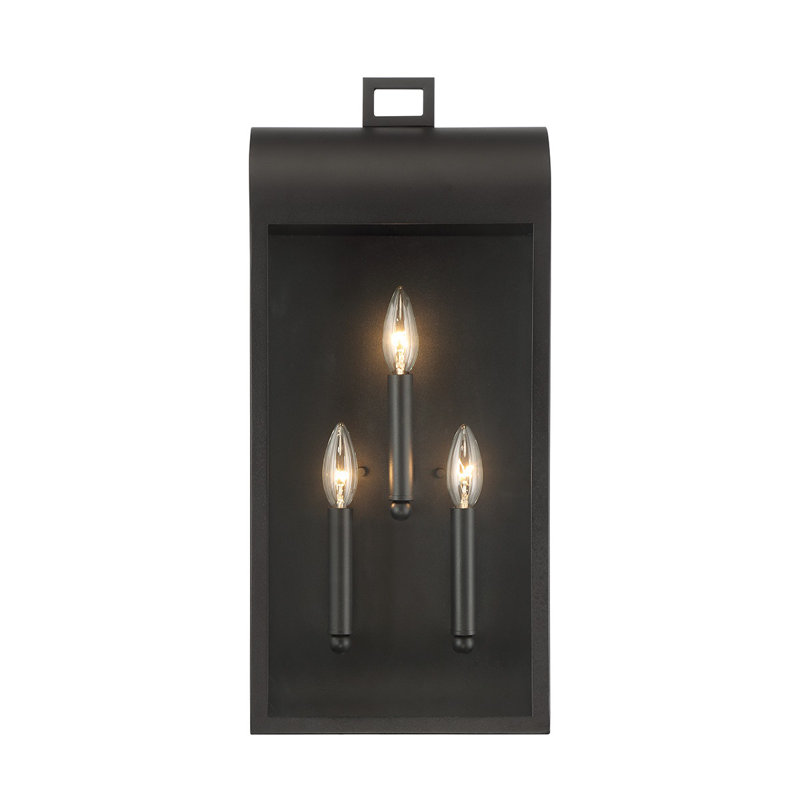 Eurofase SOYAR 3-Light Outdoor Lantern, Black | Wayfair