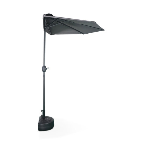 Dakota Fields 2.5m Round Half Parasol For Balcony | Wayfair.co.uk