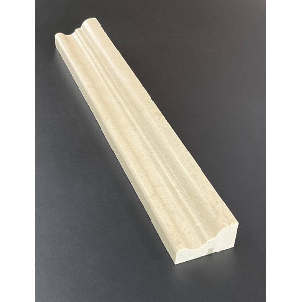 Bond Tile 12'' L x 2'' W Marble Chair Rail Tile Trim | Wayfair