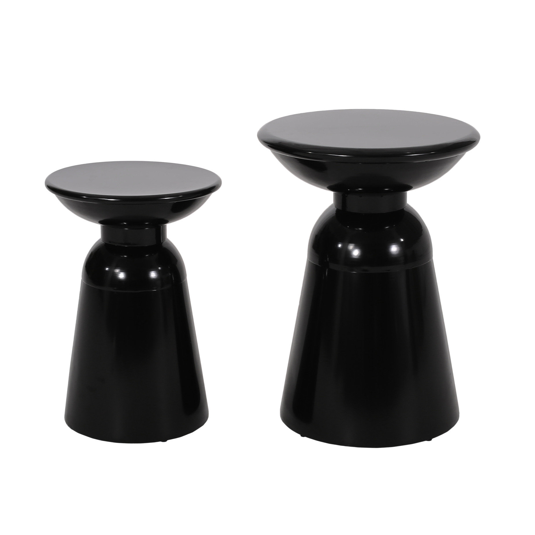 Wrought Studio™ Outdoor Metal Side Table - Sleek Design, Powder-coated ...