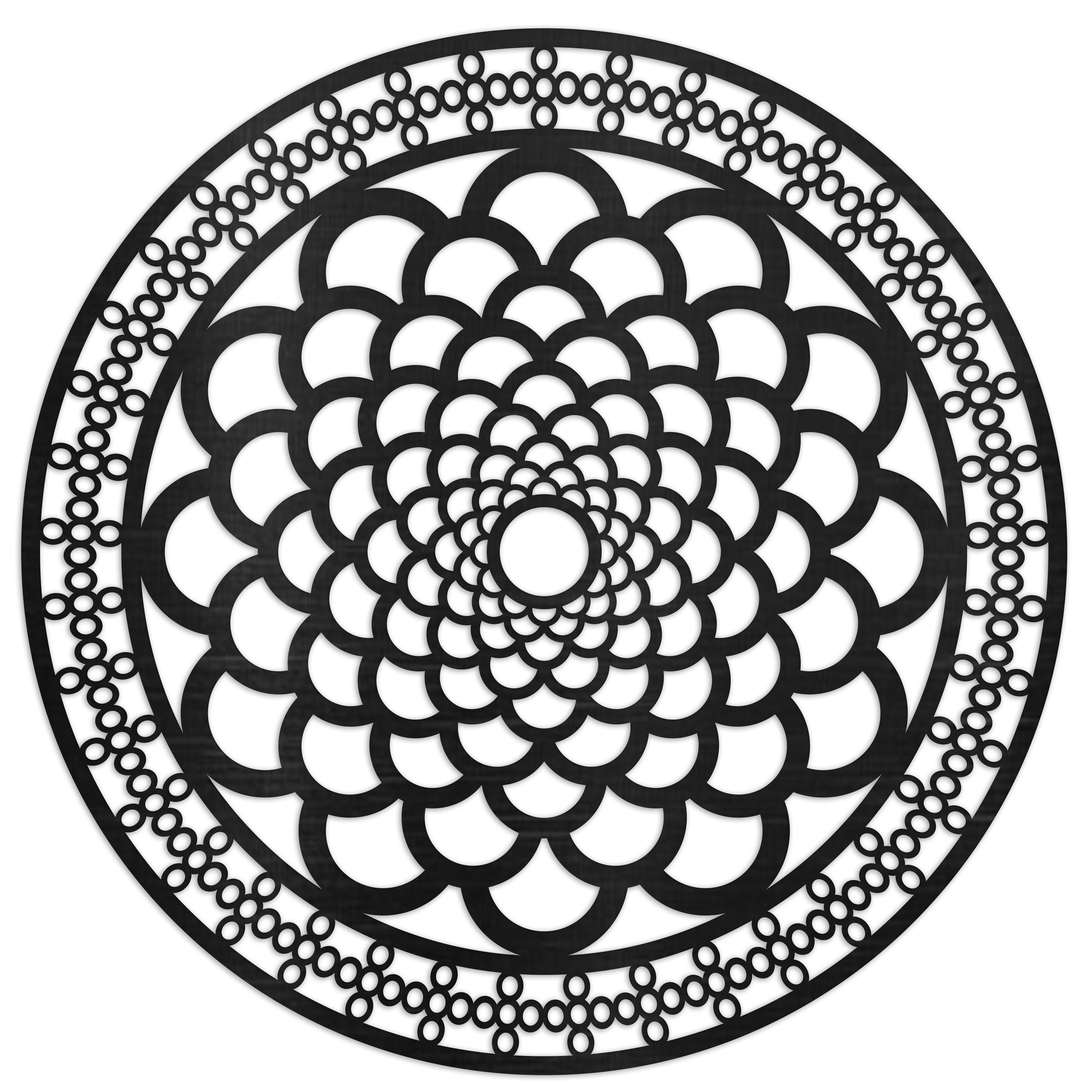 Dakota Fields Abstract Circle Mandala Wall Art - Natural Baltic Birch ...