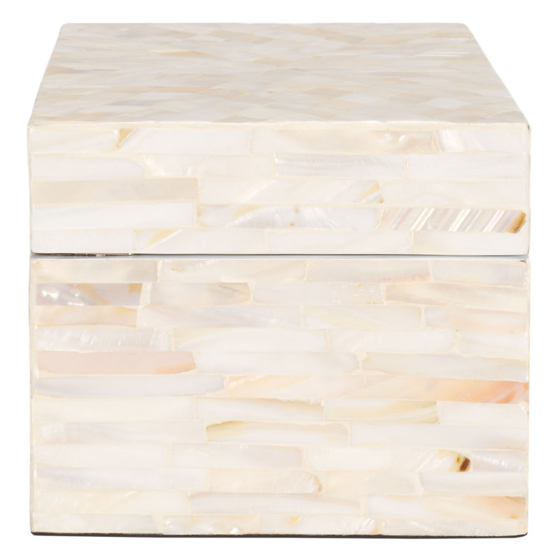 Ebern Designs 2 Piece Handmade Mother of Pearl Decorative Box Set ...