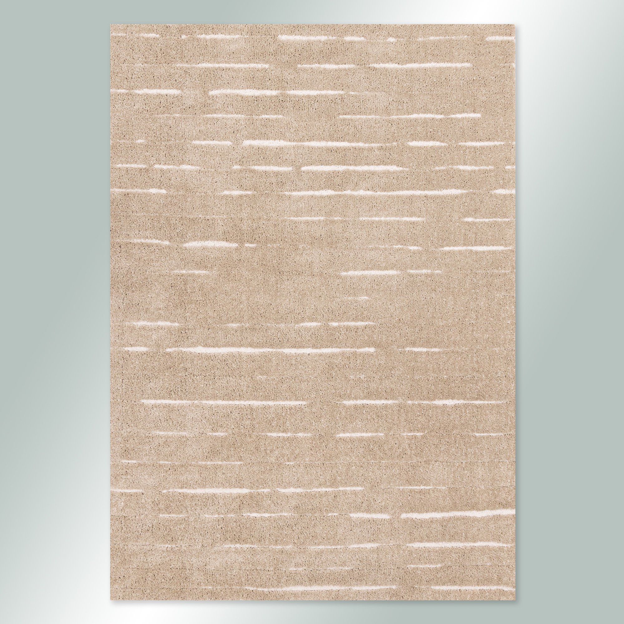 Gracie Oaks Corsham Tan Cream Simple Neutral Area Rug | Wayfair