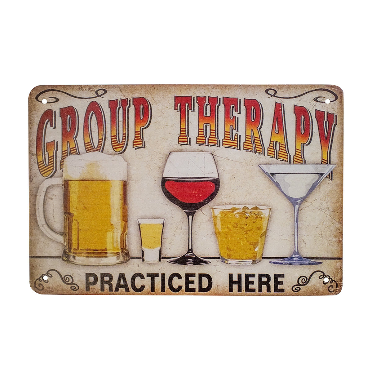 17 Stories Funny Group Therapy Practiced Here Beer Wine Liquor Wall ...