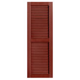 Alpha Shutters Cathedral Top Standard Open Louver Shutters Pair ...