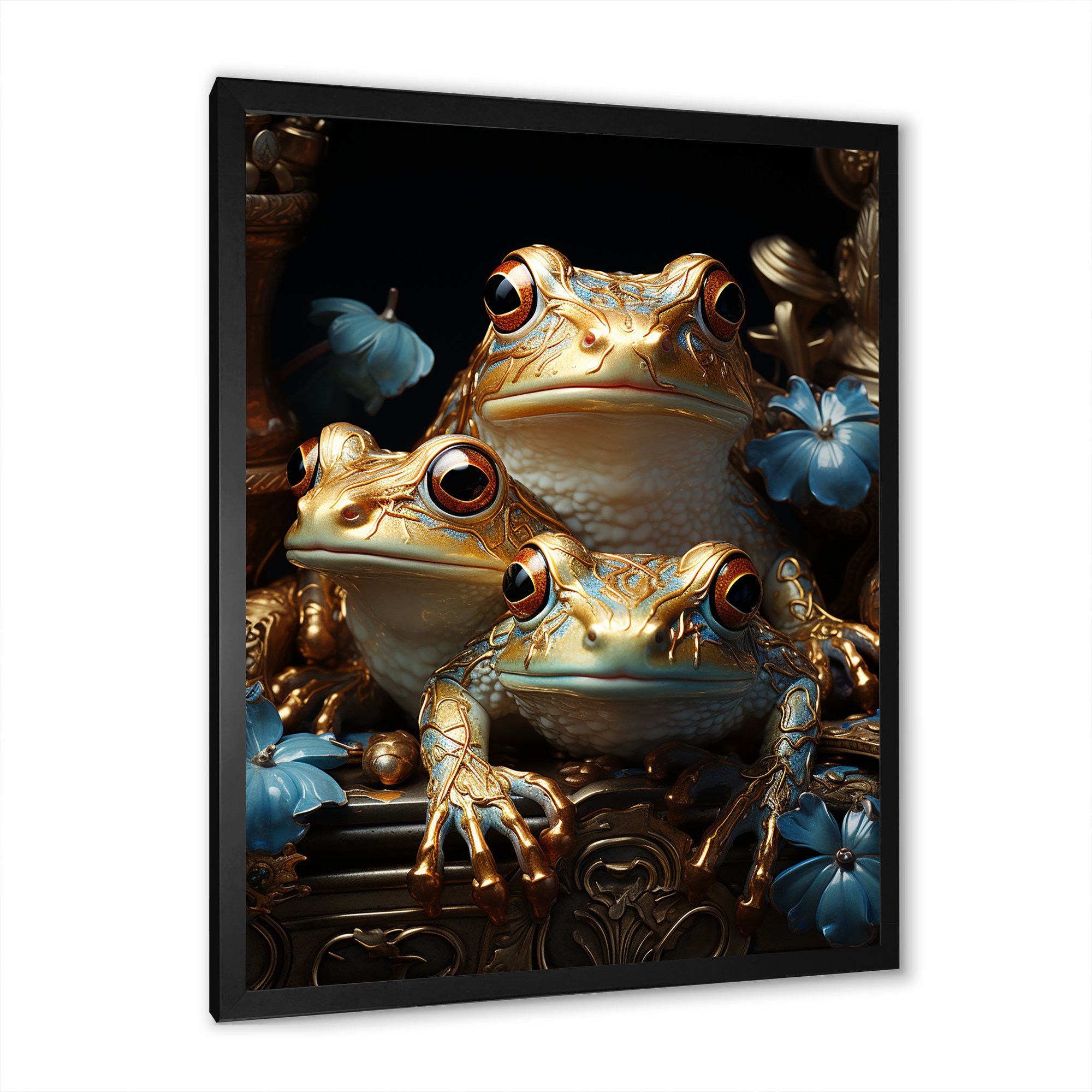 Winston Porter A Baroque Frogs Portrait - Print on Canvas - Wayfair Canada