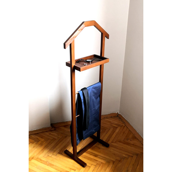 Wade Logan Thialvi Freestanding with Solid Wood Handmade Valet Stand ...