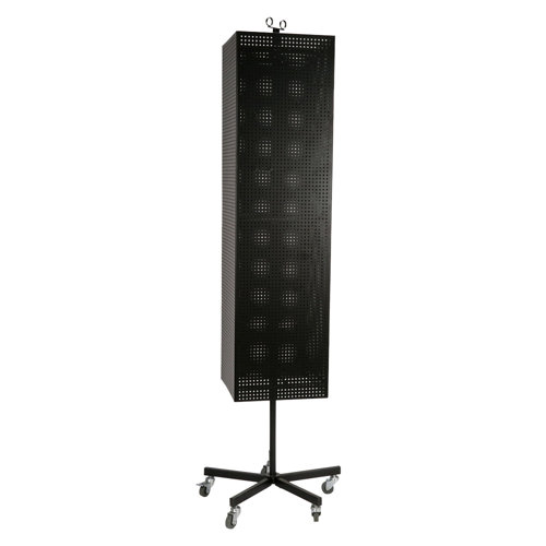 Rebrilliant 67" H X 13" W - Floor Standing Metal Pegboard Spinner Rack ...