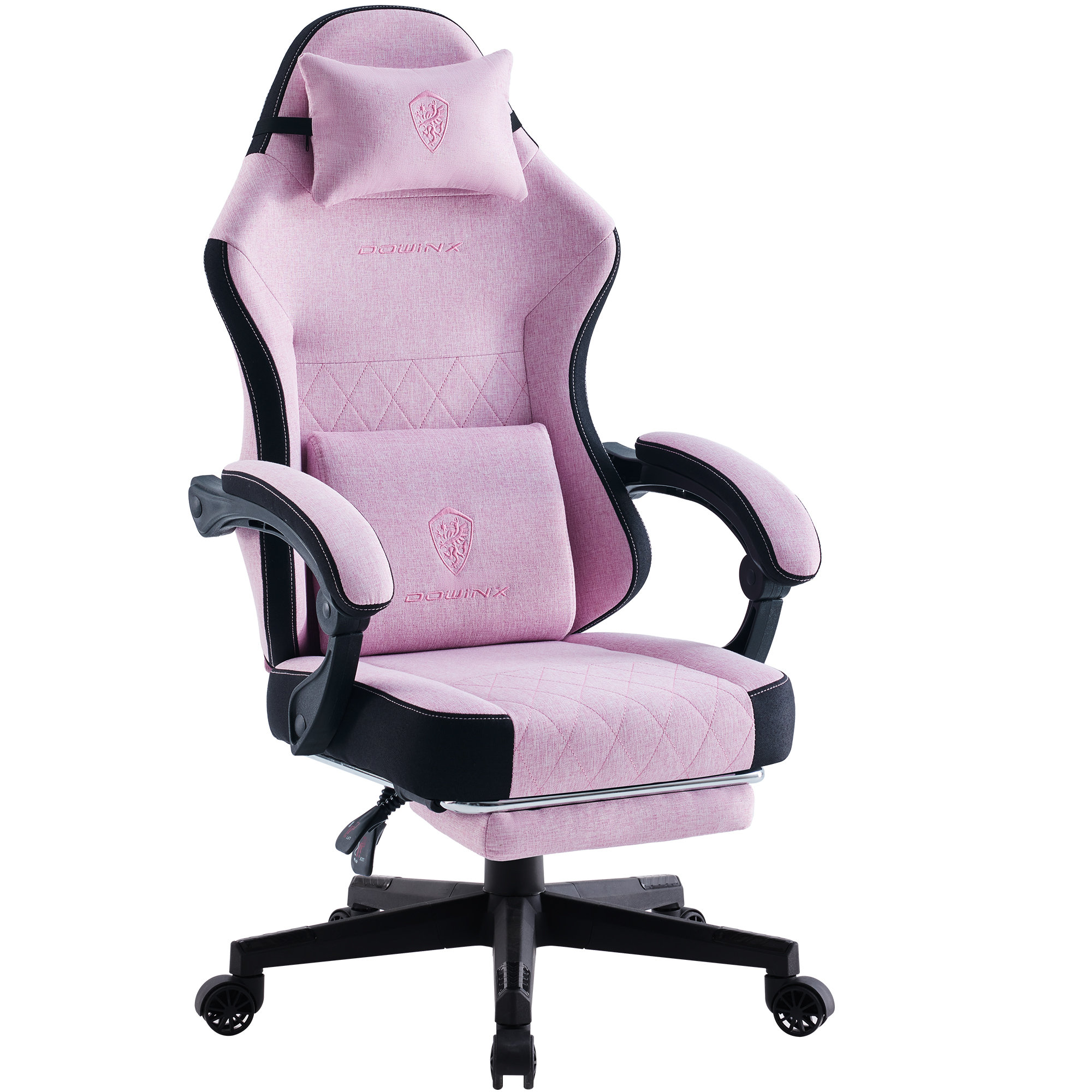 Dowinx Fabric Gaming Chair with Pocket Spring Cushion - High Back ...