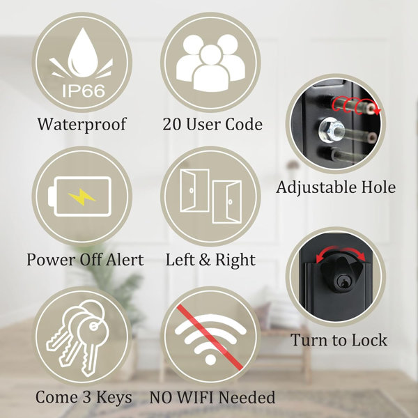 NEWBANG Smart Electronic Door Lockset With Keypad For Single Door ...