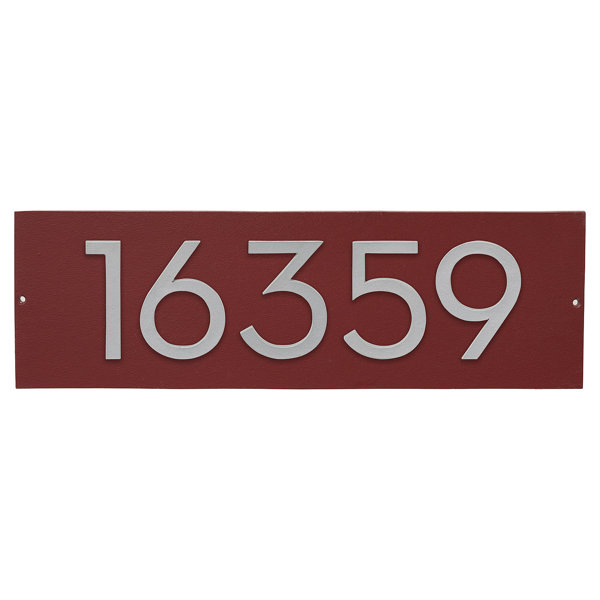 Montague Metal Products Rectangle Wall Plaque & Reviews | Wayfair