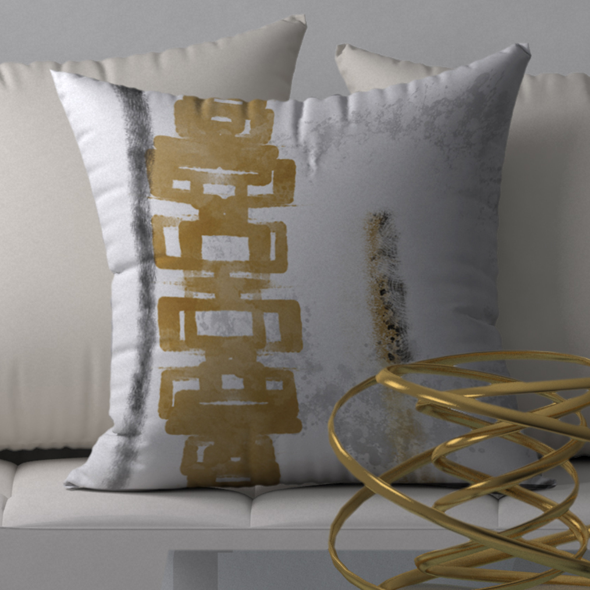 LeRoi Products Plenty Stylish Decorative Square Pillow Cover & Insert ...